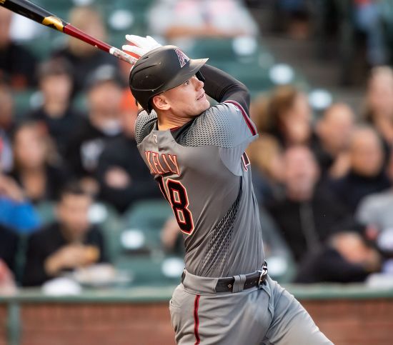 Arizona Diamondbacks Catcher Carson Kelly 18 Editorial Stock Photo ...