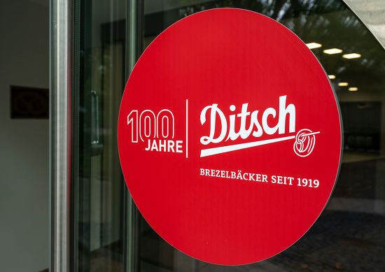 Ditsch Logo Decorated 100 Years Sign Editorial Stock Photo - Stock ...