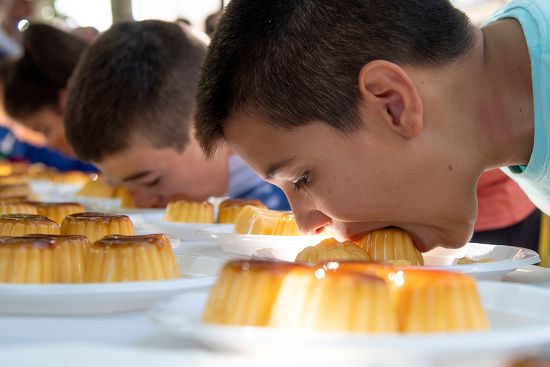 International Egg Flan Eating Contest Sponrored Editorial Stock Photo ...