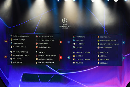 Screen Shows Eight Groups During Uefa Editorial Stock Photo - Stock ...