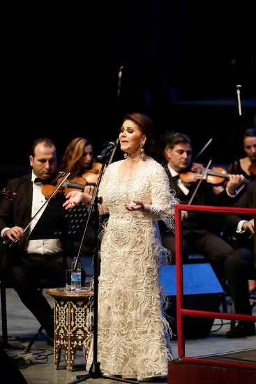 Famous Syrian Singer Mayadah Henawi Sings Editorial Stock Photo - Stock ...