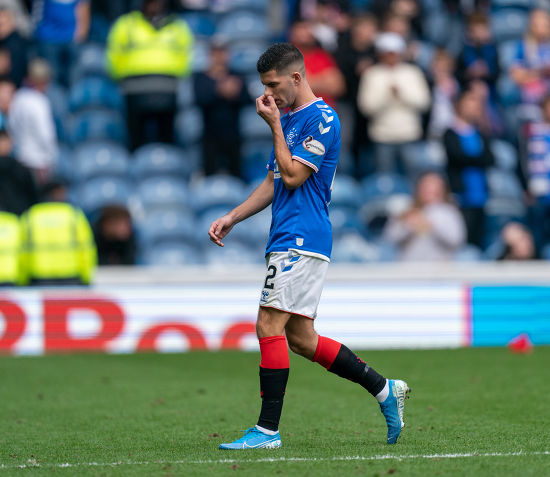 Jordan Jones Rangers Sent Off By Editorial Stock Photo - Stock Image ...