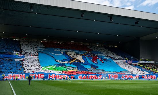 Rangers Fans Broomloan Road Stand Display Editorial Stock Photo - Stock ...