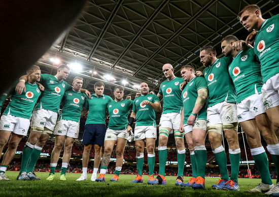 Wales Vs Ireland Ireland Team Huddle Editorial Stock Photo - Stock ...