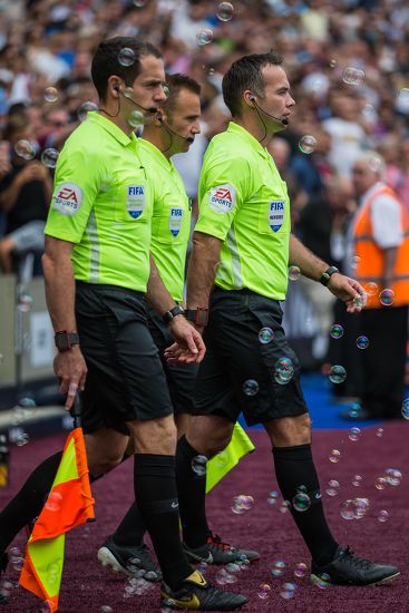 Paul Tierney Referee Edward Smart Assistant Editorial Stock Photo ...