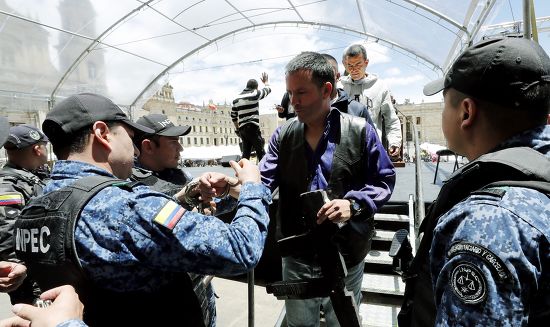 Inmates Colombian Prisons Participate During Their Editorial Stock ...