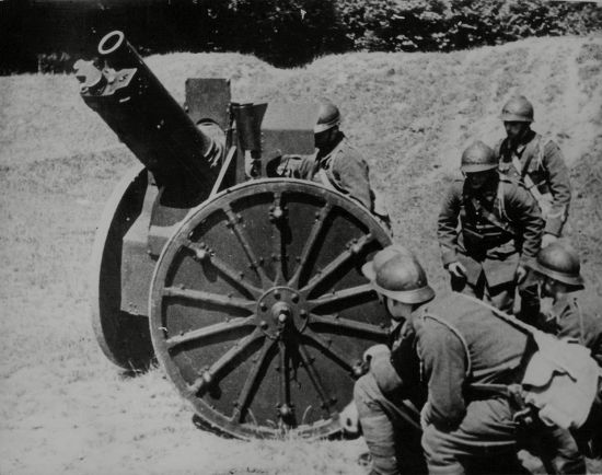 Wwii France French Howitzer Action Picture Editorial Stock Photo ...