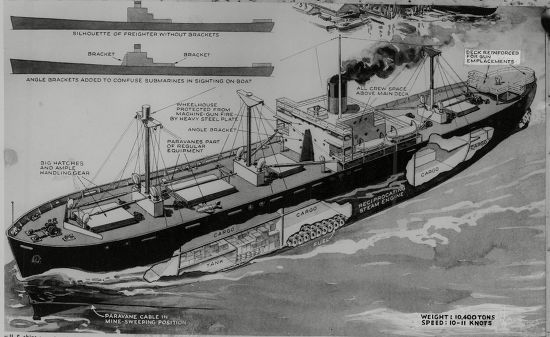 Wwii Munitions Shipbuilding Building Cargo Ships Editorial Stock Photo ...