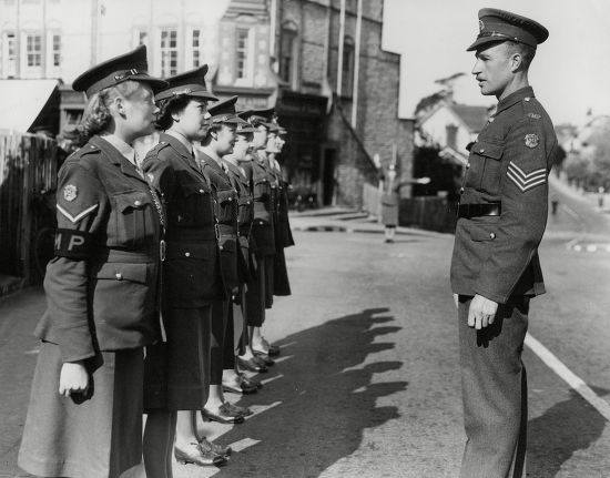 Wwii Britain Ats Auxiliary Territorial Service Editorial Stock Photo ...