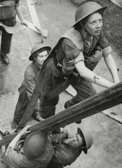 Wwii Britain Ats Auxiliary Territorial Service Editorial Stock Photo ...