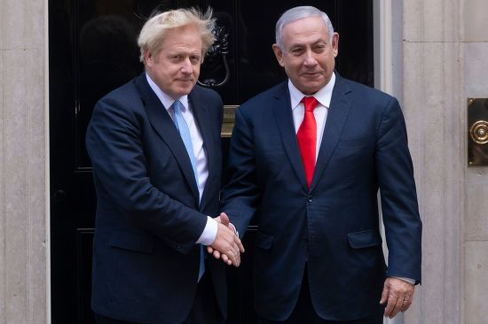 Boris Johnson Benjamin Netanyahu Editorial Stock Photo - Stock Image ...