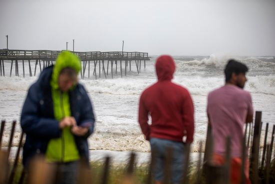 Waves Atlantic Ocean Destroyed Far End Editorial Stock Photo - Stock ...