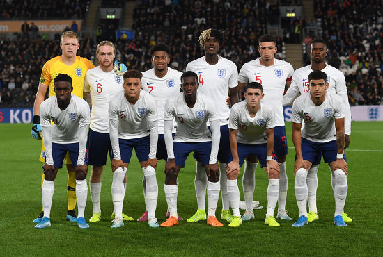 England U21 Team Starting Eleven Editorial Stock Photo - Stock Image ...