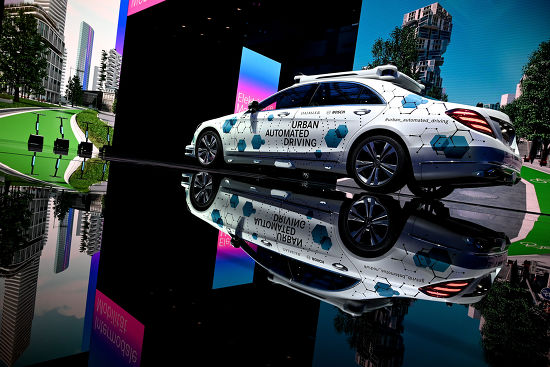 Mercedesbenz Urban Automated Driving Vehicle On Editorial Stock Photo ...