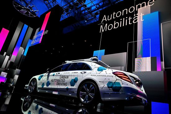 Mercedesbenz Urban Automated Driving Vehicle On Editorial Stock Photo ...