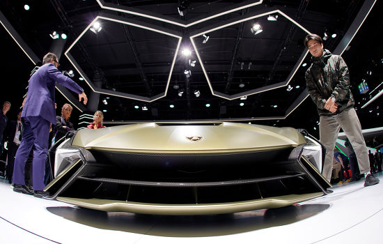 Lamborghini On Display International Motor Show Editorial Stock Photo ...