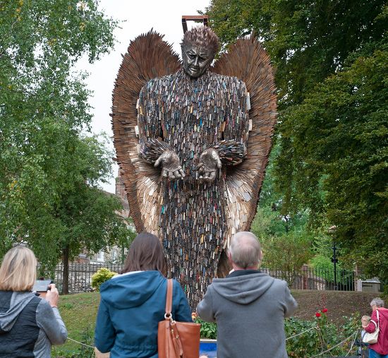 Knife Angel Kent Huge Eight Metre Editorial Stock Photo - Stock Image ...
