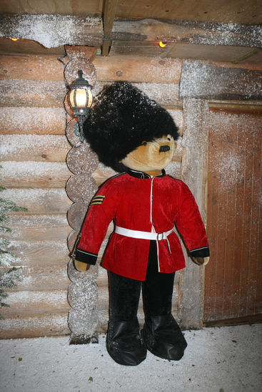 Large Stuffed Bear Guards Door Lapland Editorial Stock Photo - Stock ...