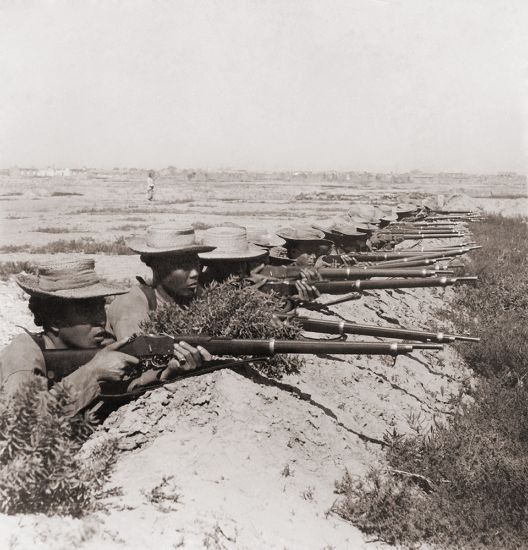 Chinese Soldiers Trench Near Tainjin Tientsin Editorial Stock Photo ...