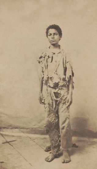 Young African American Refugee Wearing Rags Editorial Stock Photo ...