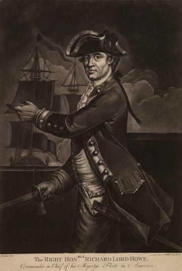 Richard Lord Howe Commander Chief His Editorial Stock Photo - Stock ...