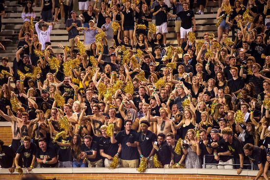 Wake Forest Student Section Celebrates Fourth Editorial Stock Photo ...