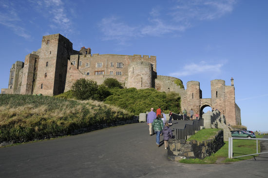 Bamburgh Castle Bamburgh Village Northumberland Editorial Stock Photo ...