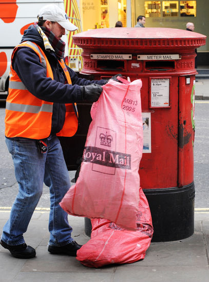Postman Royal Mail Postbox London Britain Editorial Stock Photo - Stock ...