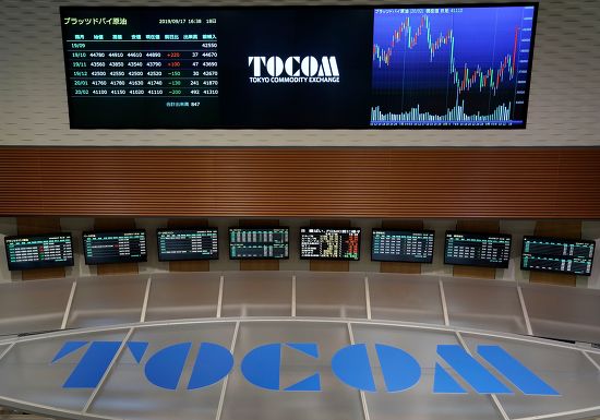Displays Tokyo Commodity Exchange Show Trades Editorial Stock Photo ...