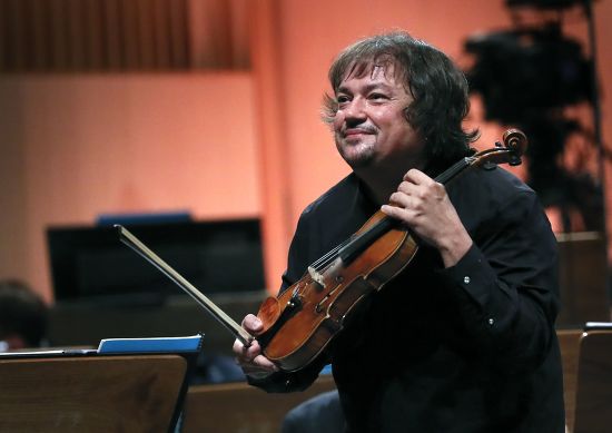 Russianborn Italian Violinist Sergey Krylov Greets Editorial Stock ...