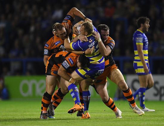 Ben Westwood Warrington Wolves Tackled By Editorial Stock Photo - Stock ...
