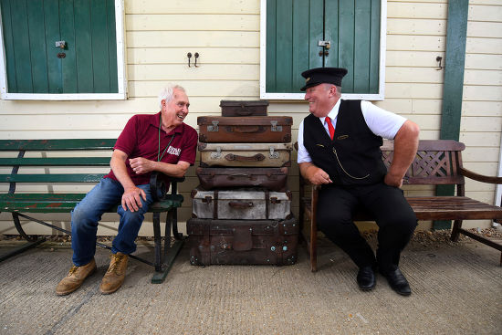 Bob Haddock Robert Hazelton On Platform Editorial Stock Photo - Stock ...
