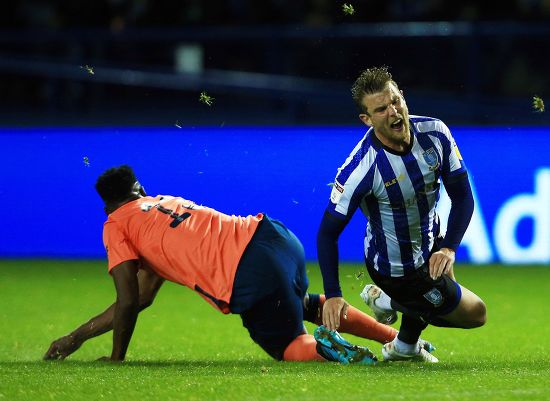 Sam Winnall Sheffield Wednesday Yerry Mina Editorial Stock Photo ...