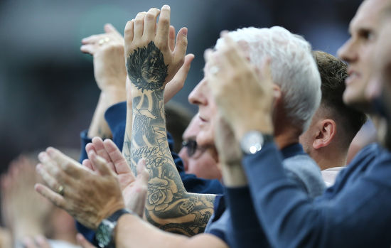 Hand Tattoos Tottenham Fan Editorial Stock Photo - Stock Image ...