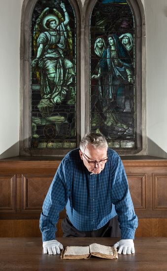 Reverend David Potterton Clergymans Notebook Editorial Stock Photo ...