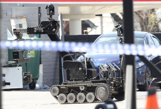 Bomb Response Unit Robot Works Near Editorial Stock Photo - Stock Image ...