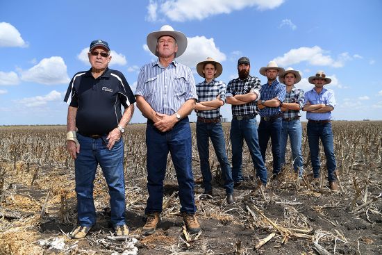 Three Generations Farmers Lr Trevor Gooding Editorial Stock Photo ...
