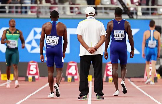 Us Sprinters Christian Coleman 2l Justin Editorial Stock Photo - Stock ...