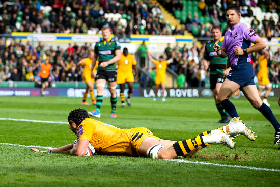 Tim Cardall Wasps Scores Try Editorial Stock Photo - Stock Image ...