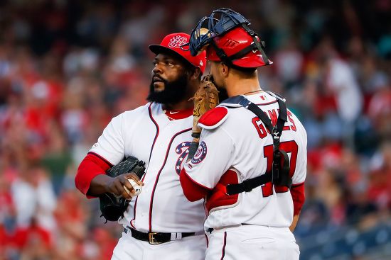 Washington Nationals Relief Pitcher Fernando Rodney Editorial Stock ...