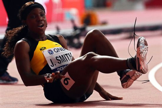 Jonielle Smith Jamaica Reacts After Competing Editorial Stock Photo ...