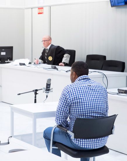 Defendant C Appears Before Judges During Editorial Stock Photo - Stock ...