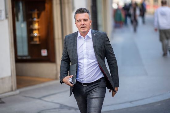 Gernot Darmann Governor Carinthia Arrives Rightwing Editorial Stock ...