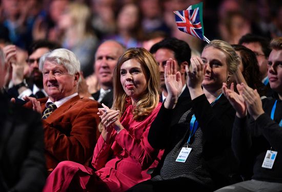Stanley Johnson L Carrie Symonds 2l Editorial Stock Photo - Stock Image ...