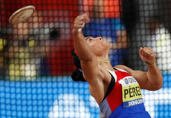 Yaime Perez Cuba Competes Womens Discus Editorial Stock Photo - Stock ...