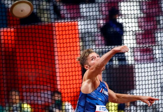 Kevin Mayer France Action During Discus Editorial Stock Photo - Stock ...