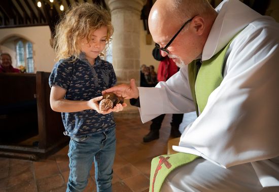 Father Andy Wilkes Blesses 9 Year Editorial Stock Photo - Stock Image ...