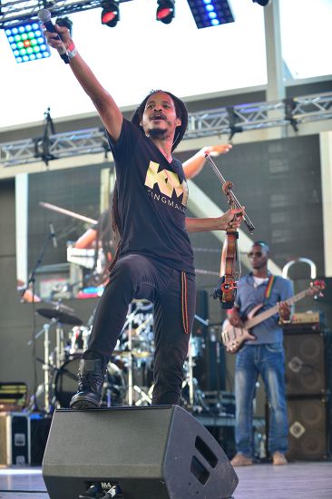 Reggae Singer Army Gideon Performs On Editorial Stock Photo - Stock ...