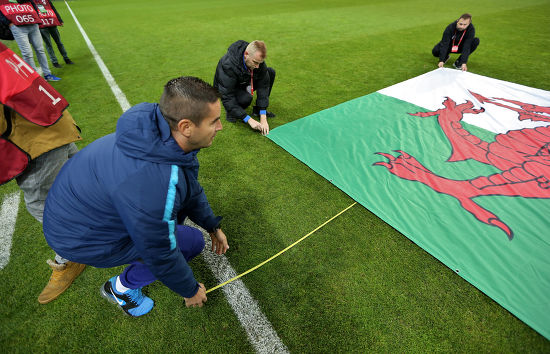 Distance Wales National Flag Edge Pitch Editorial Stock Photo - Stock ...