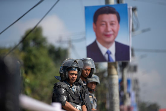 Nepalese Armed Police Patrol Kathmandu Nepal Editorial Stock Photo ...